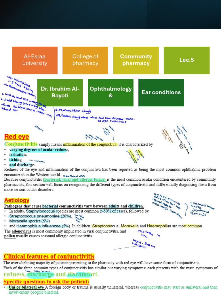 lec5فتفت | PDF | Clinical Medicine | Human Eye