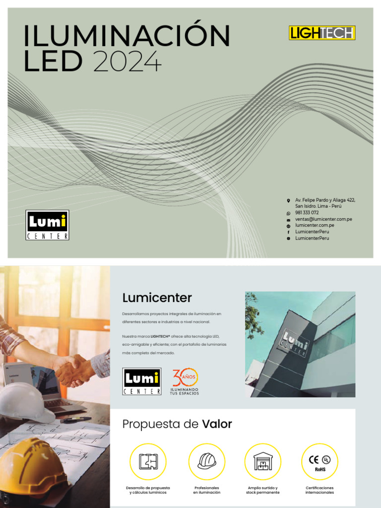 Catalogo-Iluminacion-LED-2024-Lumicenter RM | PDF | Diodo emisor de luz | Laboratorios