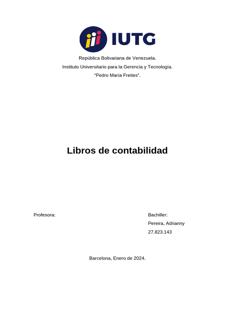 Contabilidad: Libro Diario y Mayor | PDF | Contabilidad | Business