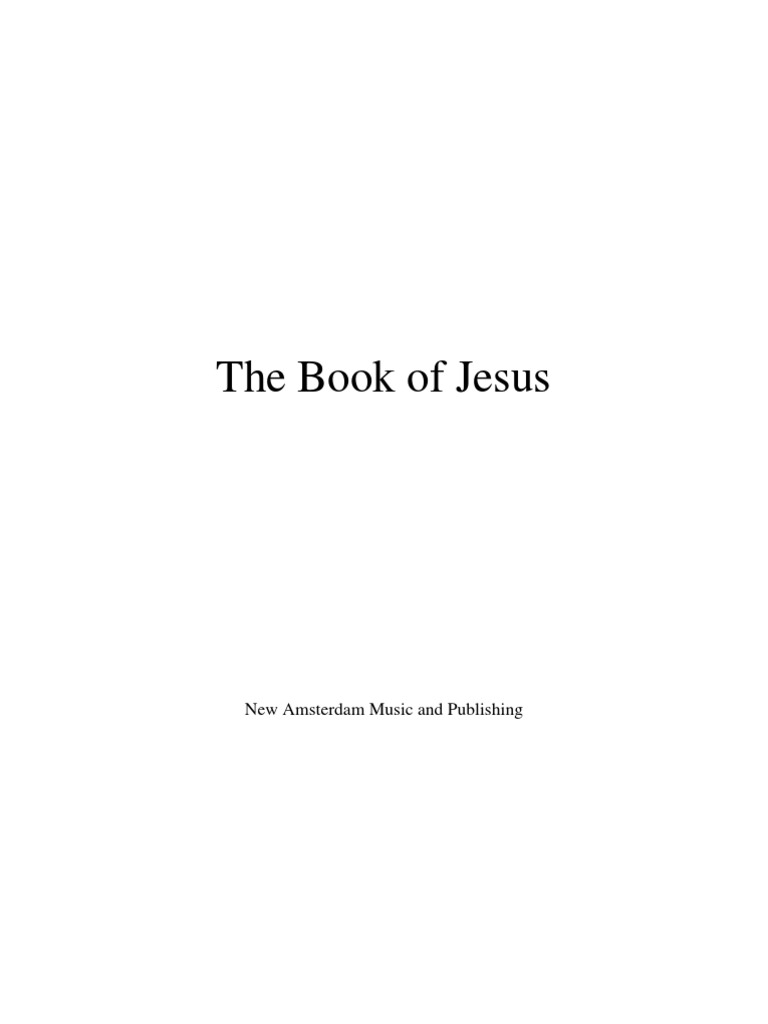 Book of Jesus | PDF | John The Baptist | Christianity