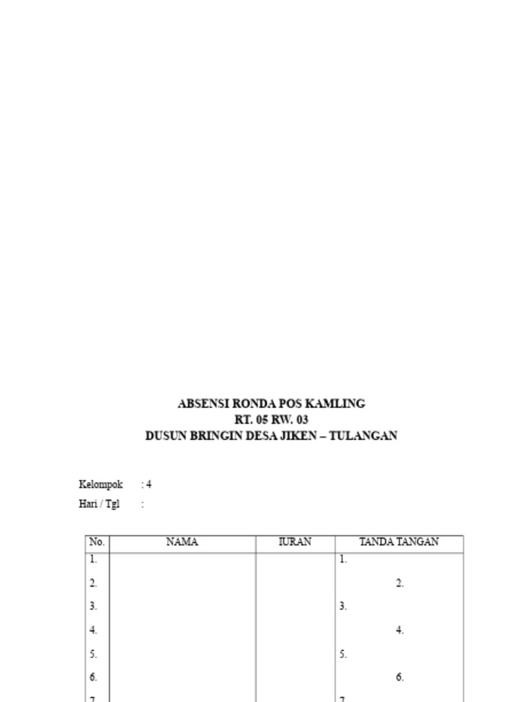 Jadwal Rondadoc PDF Free | PDF