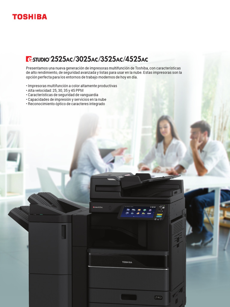 FOLLETO TOSHIBA 3525AC (2) | PDF | Impresora (Computación ...