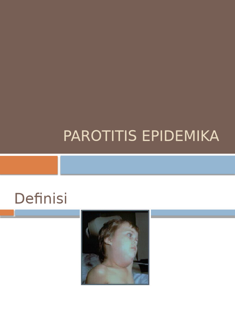 Parotitis Epidemika: Definisi dan Penanganan | PDF