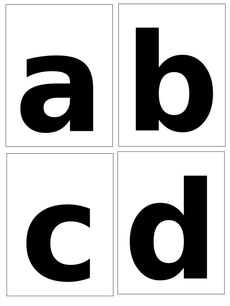 Abecedario en Minusculas | PDF