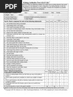 EDE Q Eating Disorder Examination Questionaire Scoring | PDF | Eating ...