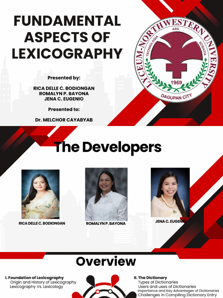 Fundamentals of Lexicography | PDF