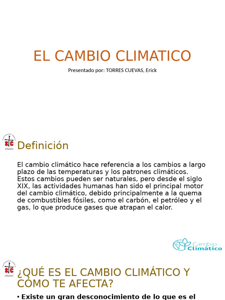 Entendiendo el Cambio Climático | PDF