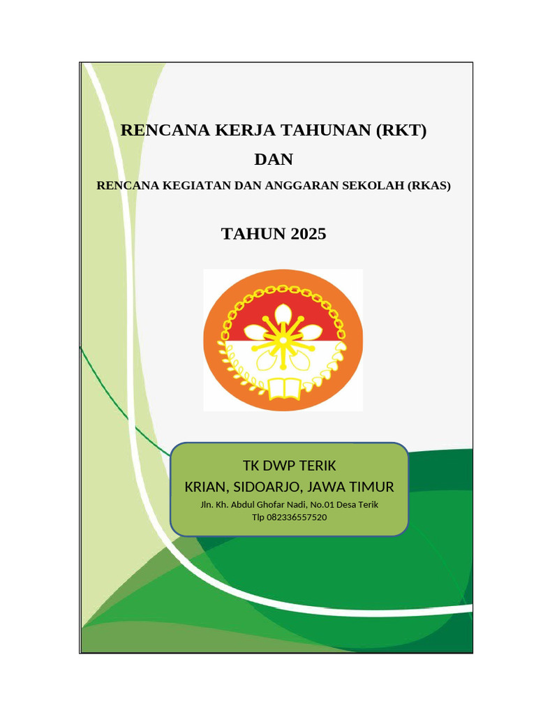 Contoh RKT 2025 | PDF