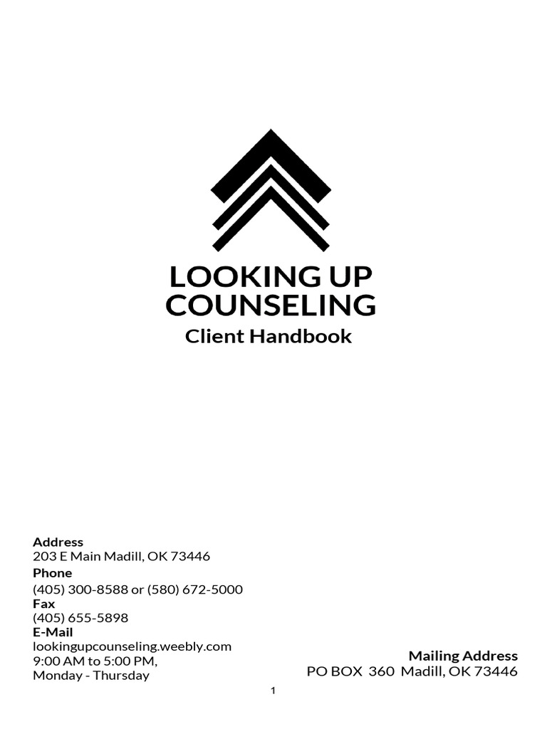 LUC Client Handbook 2023 V3 | PDF | Confidentiality | Psychotherapy