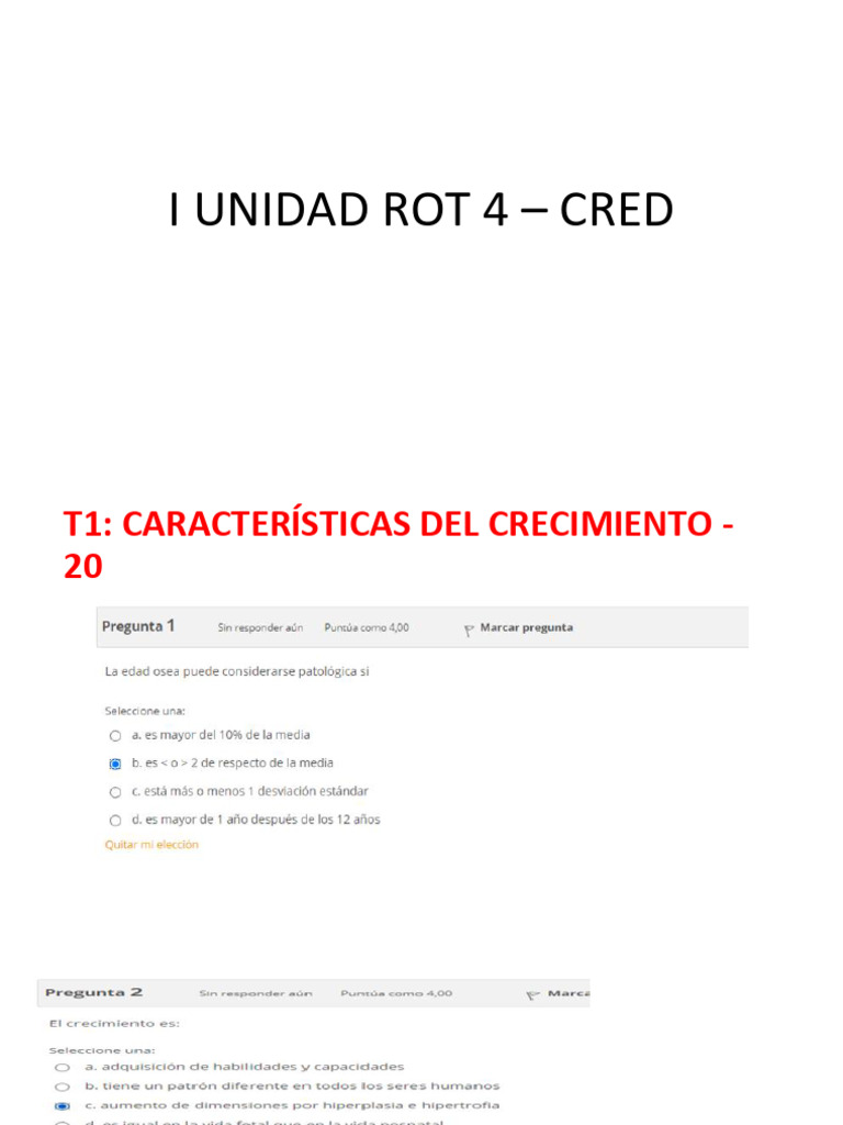 I Unidad Rot 4 - Cred | PDF