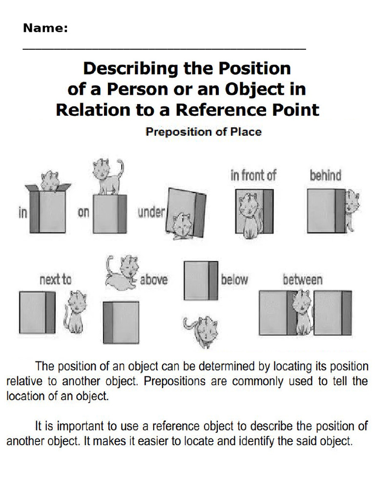 Position and Reference Point | PDF