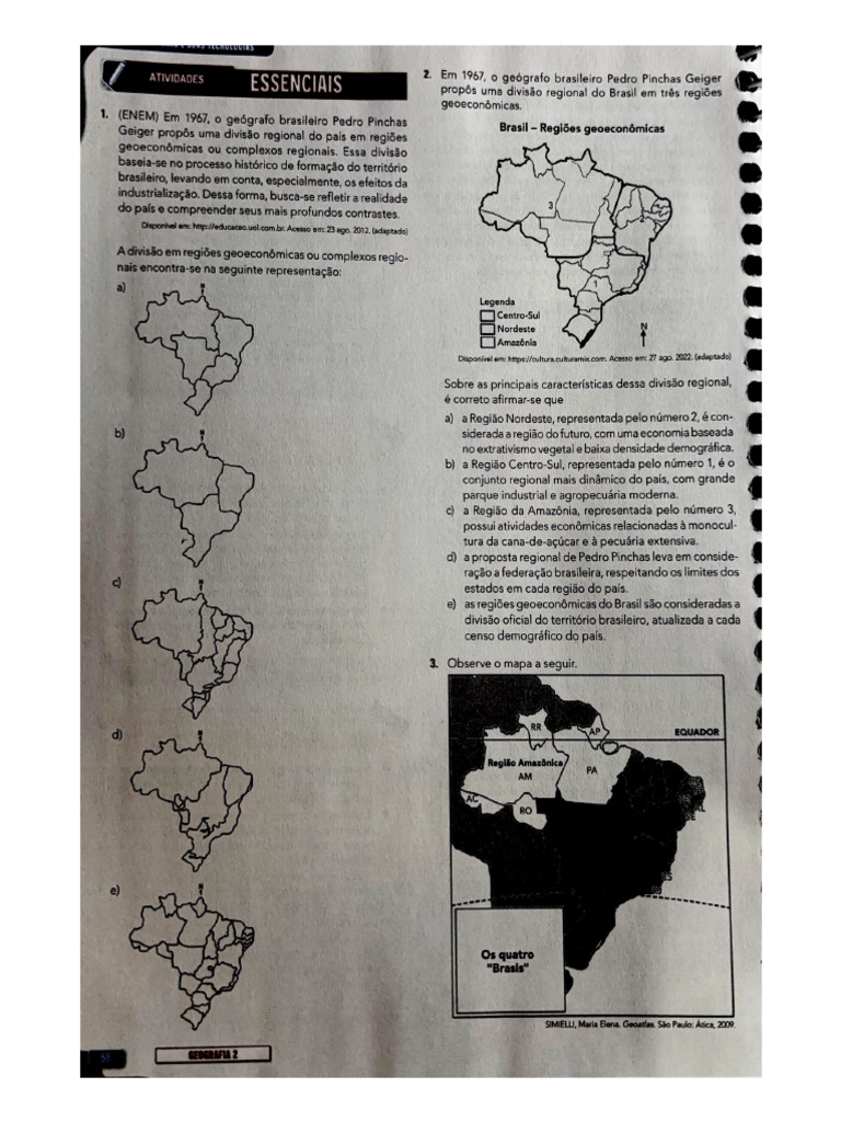 ATIVIDADES Brasis | PDF