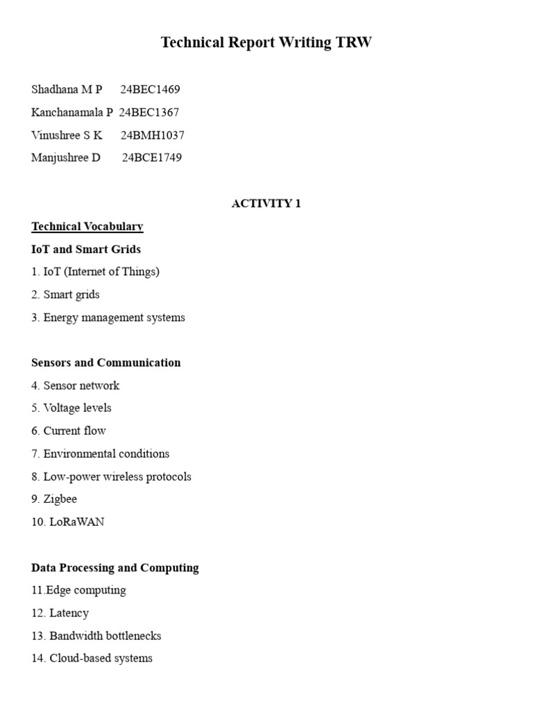 Technical Vocabulary and Jargons (1) | PDF | Internet Of Things ...