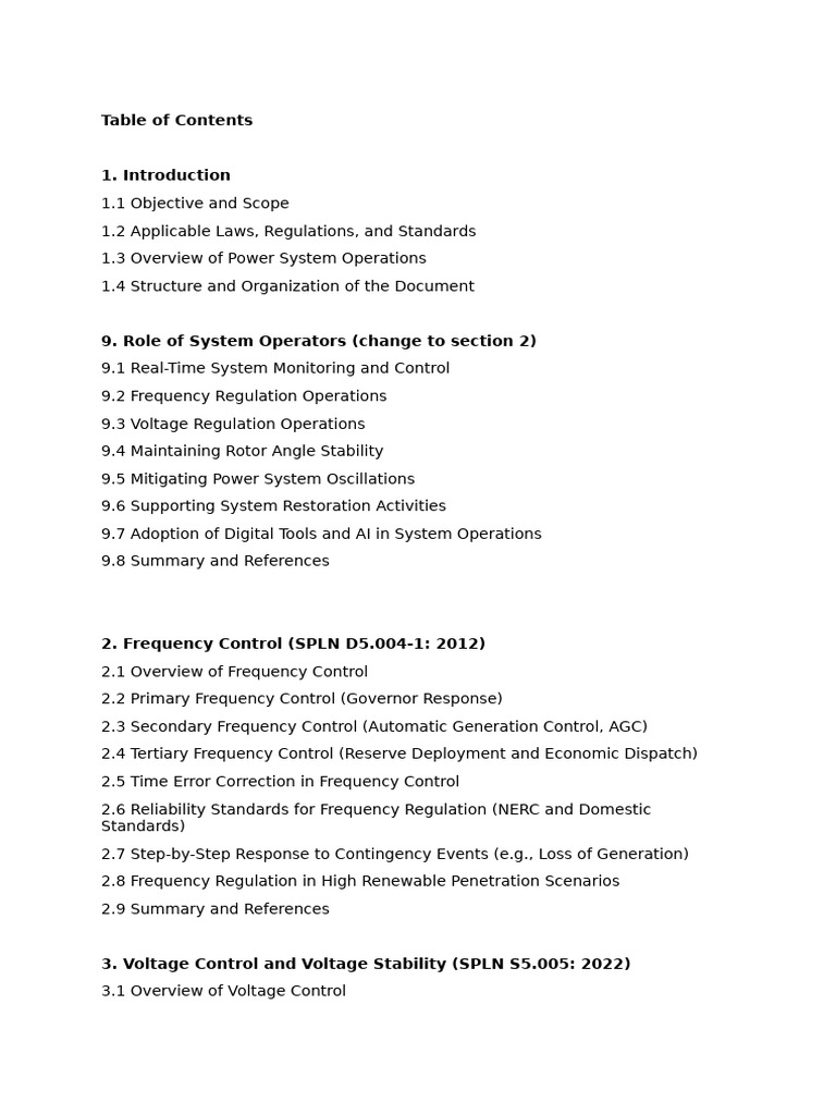 Table of Contents - Powergrid | PDF | Electrical Grid | Electric Power Transmission