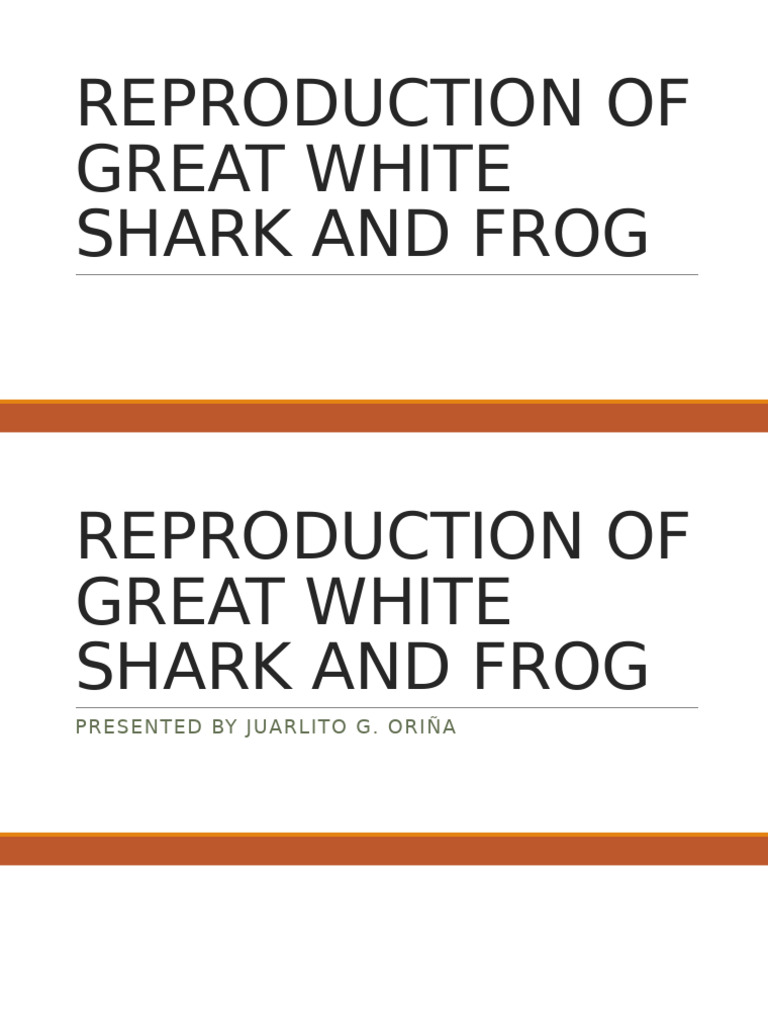 Reproduction Of | PDF | Frog | Sharks