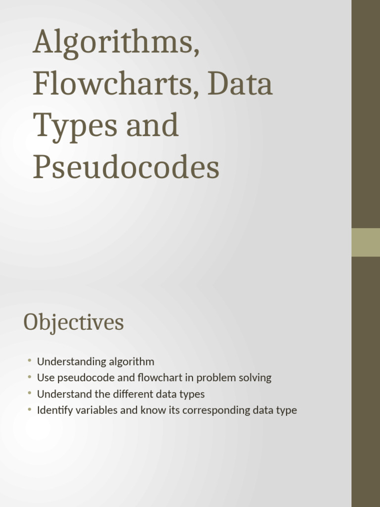 Algorithms-Flowcharts-Data-Types-and-Pseudocodes | PDF | Algorithms ... Algorithms-Flowcharts-Data-Types-and-Pseudocodes | PDF | Algorithms ...