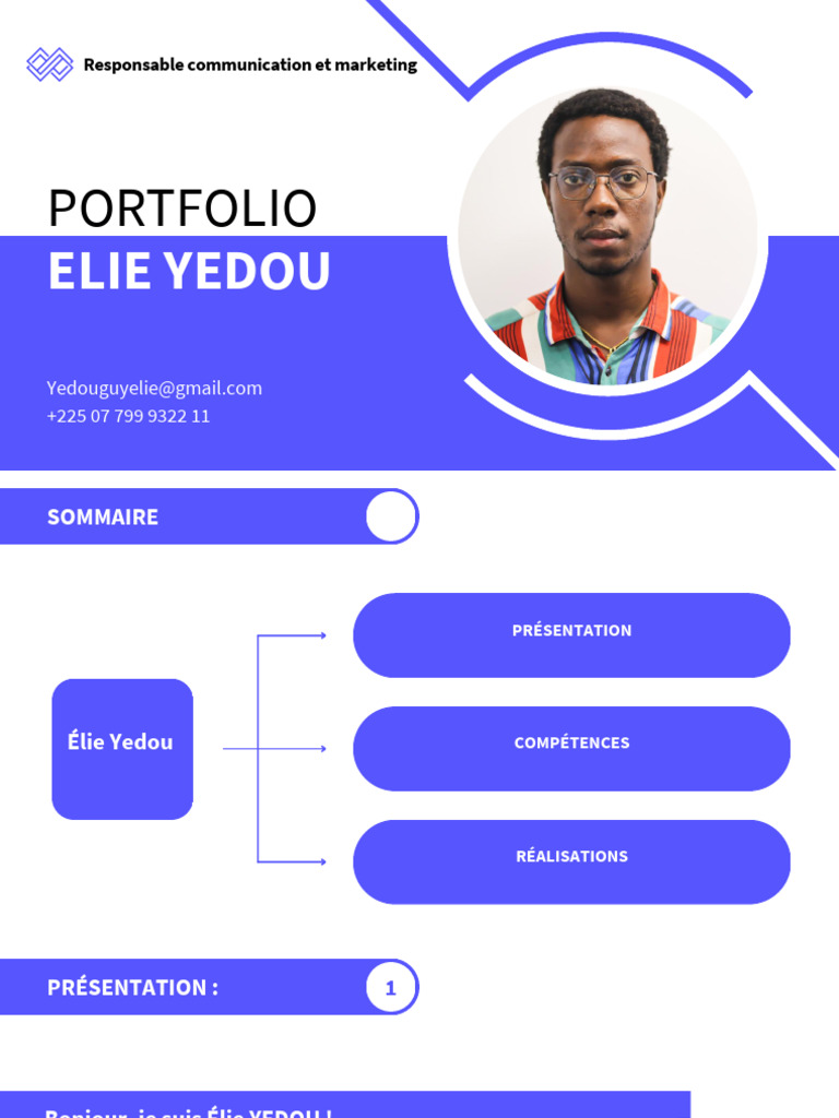Portfolio de Communication d'Élie Yedou | PDF | Commercialisation ...