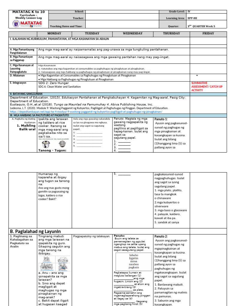 DLL - Epp He 4 - Q3 W5 Final | PDF