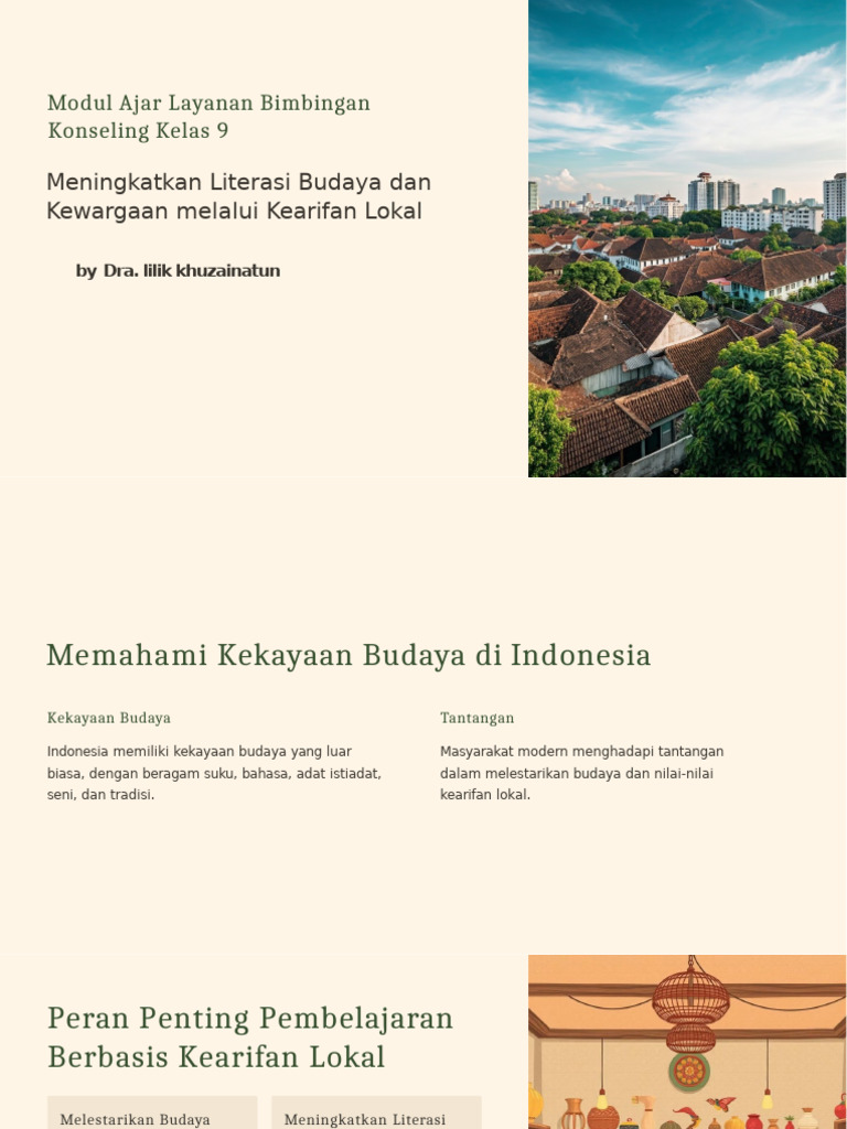 Pengembangan Bahan Ajar Berbasis Kearifan Lokal | PDF