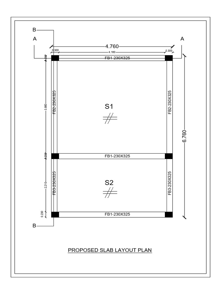 Slab Drawing | PDF
