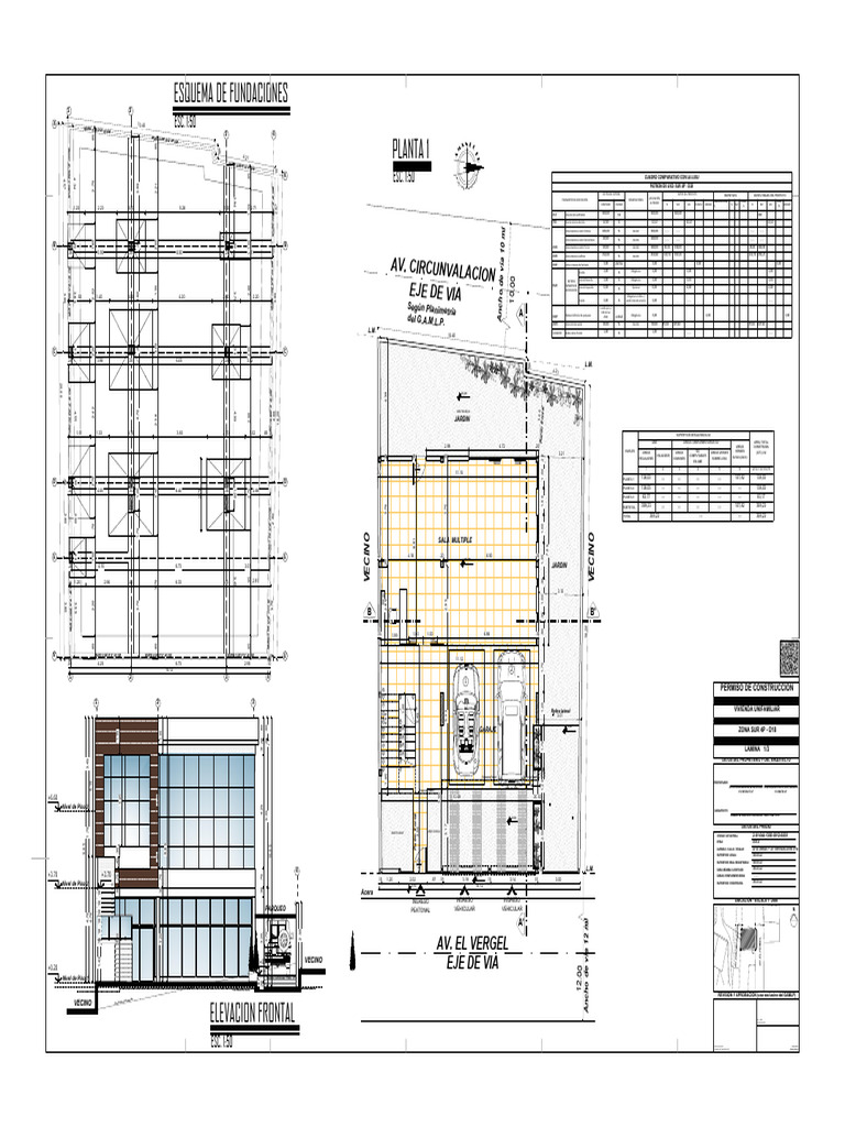 Plano de Construcción Unifamiliar | PDF
