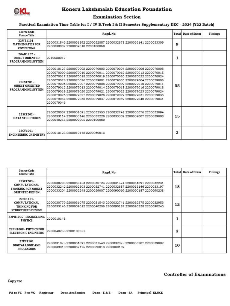 B.Tech Supplementary Exam Timetable 2025 | PDF | Electrical Engineering | Engineering