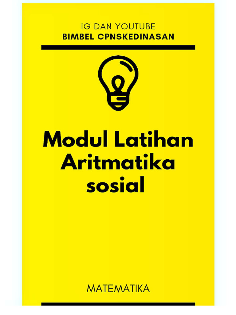 Modul Latihan Aritmatika Sosial | PDF