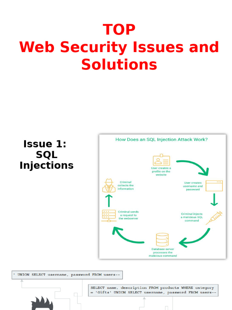 Main Web Security Issues and Solutions | PDF