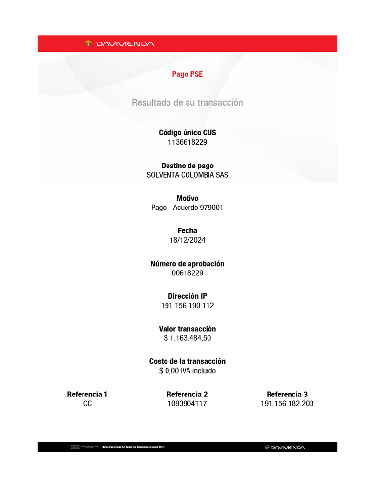 ComprobantePSE20241218125640 Solventa | PDF