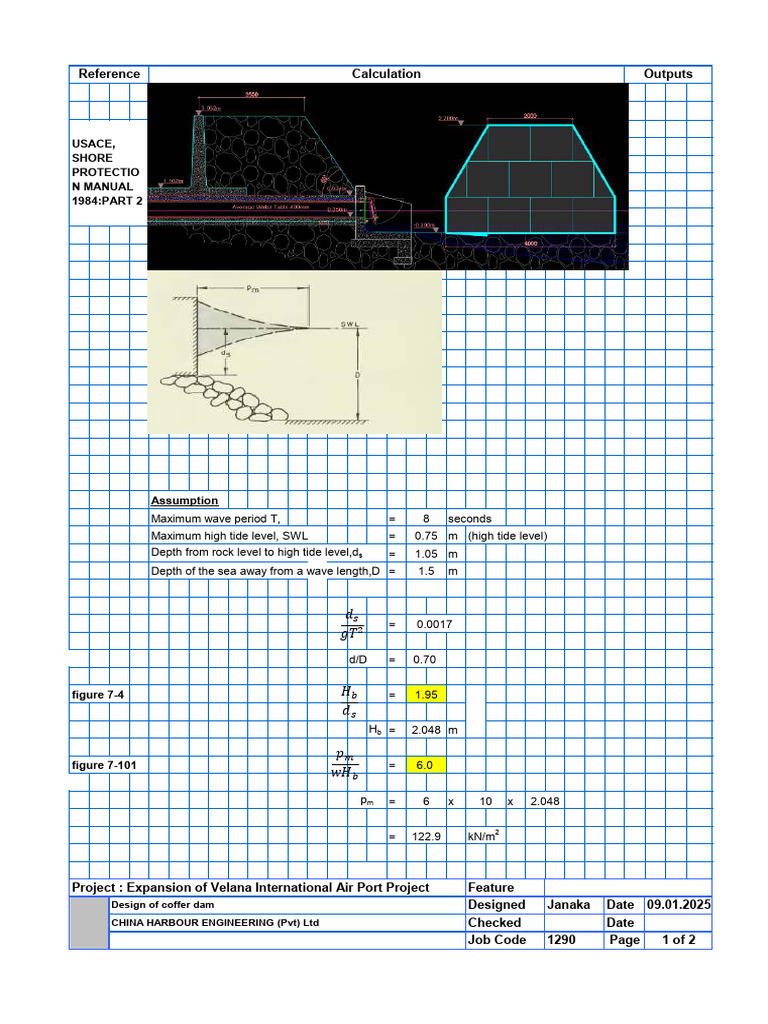 Shore Protection Manual Calculations | PDF