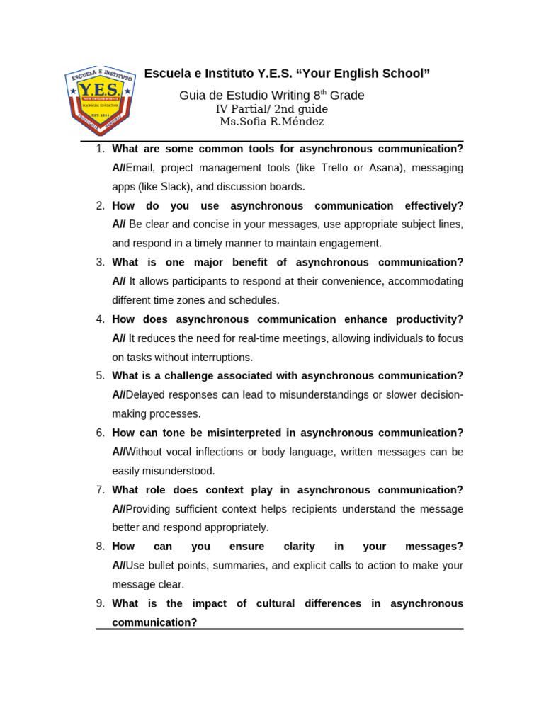 Writing 8th Grade | PDF | Communication | Human Communication