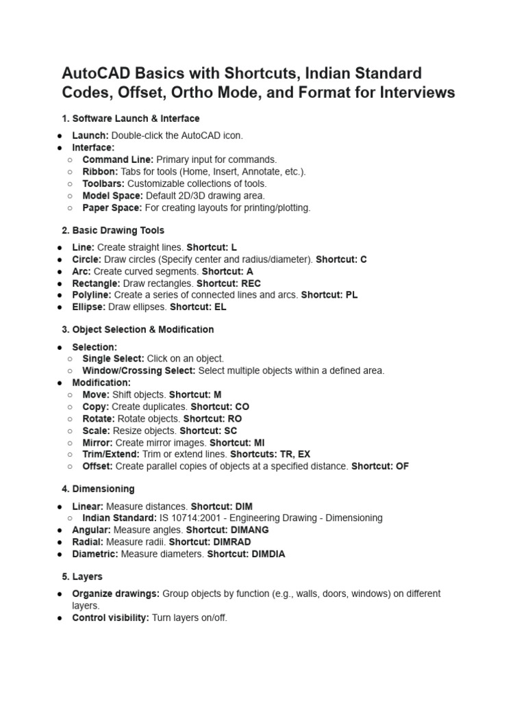 AutoCAD basics | PDF