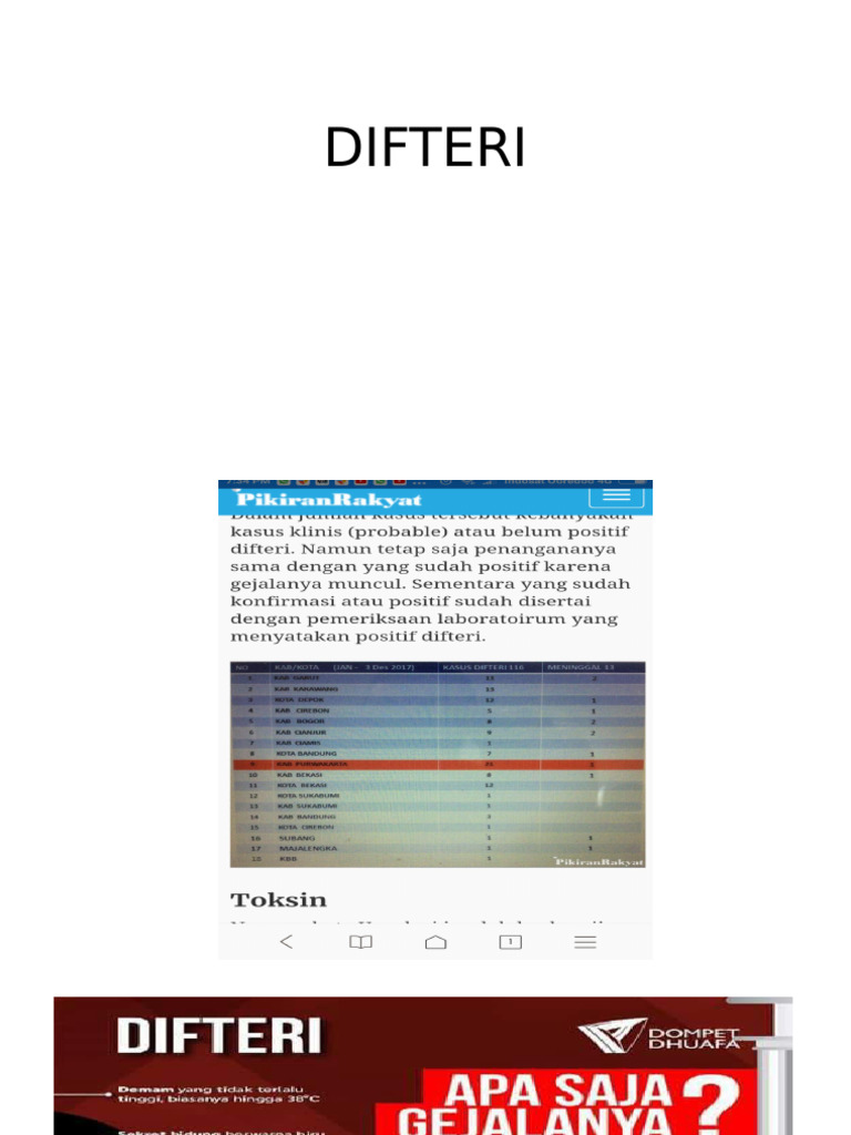 DIFTERI | PDF