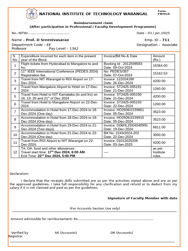 Form FW-01A | PDF