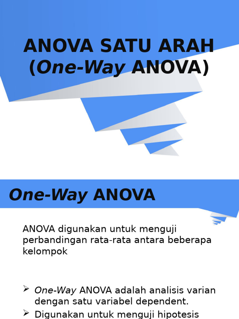 7. Uji ANOVA One Way | PDF