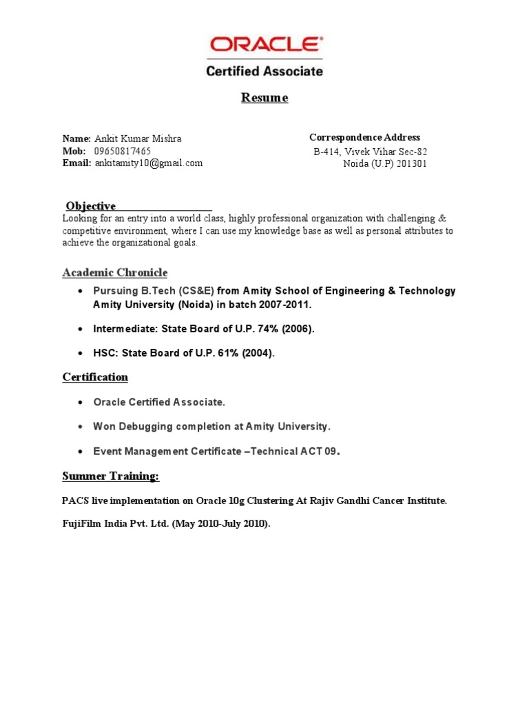 Ankit Resume | PDF