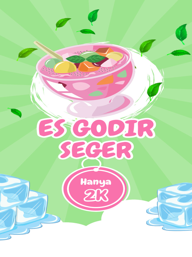 Hijau Modern Lucu Promosi Es Doger Banner | PDF