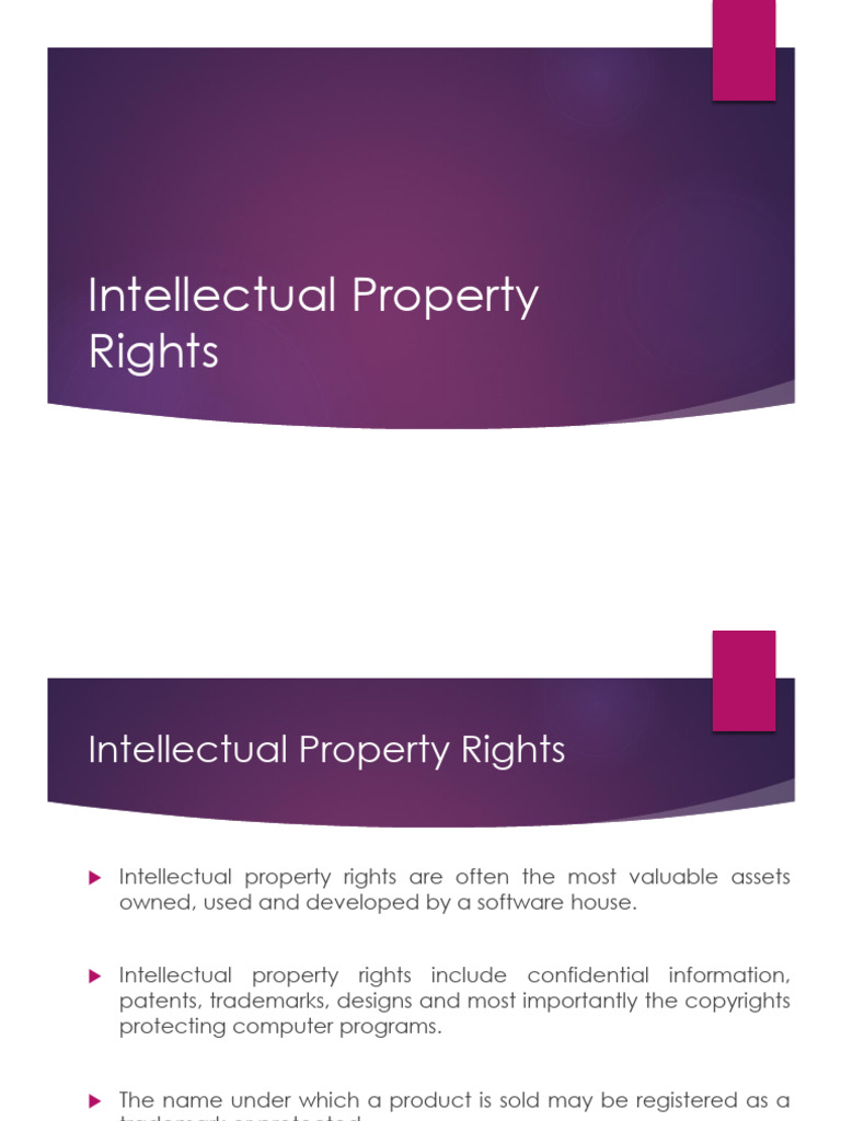 Lecture 30 - Intellectual Property | PDF | Intellectual Property | Trade Secret