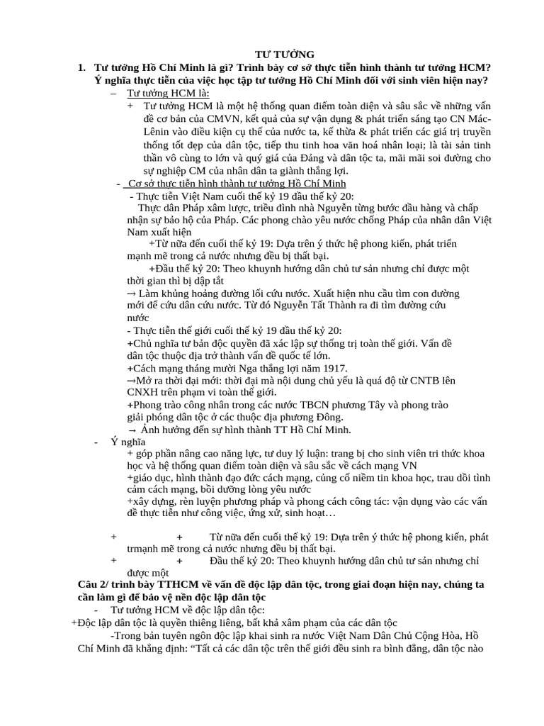 Tư Tư NG H Chí Minh (B N PH ) | PDF