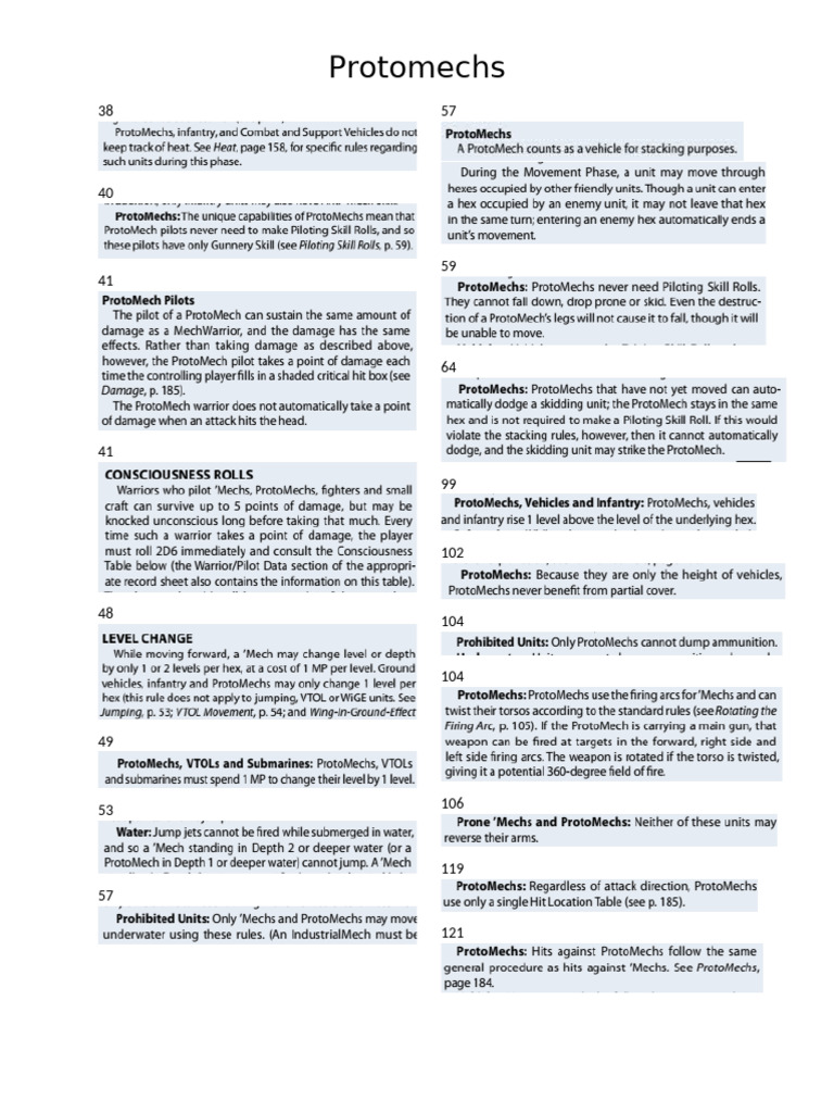 Protomech Rule Roundup | PDF