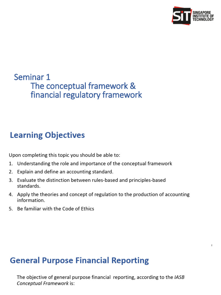 Conceptual Framework in Financial Accounting | PDF | International ...