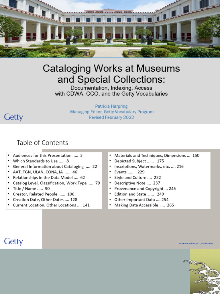 Cco Cdwa For Museums | PDF | Metadata