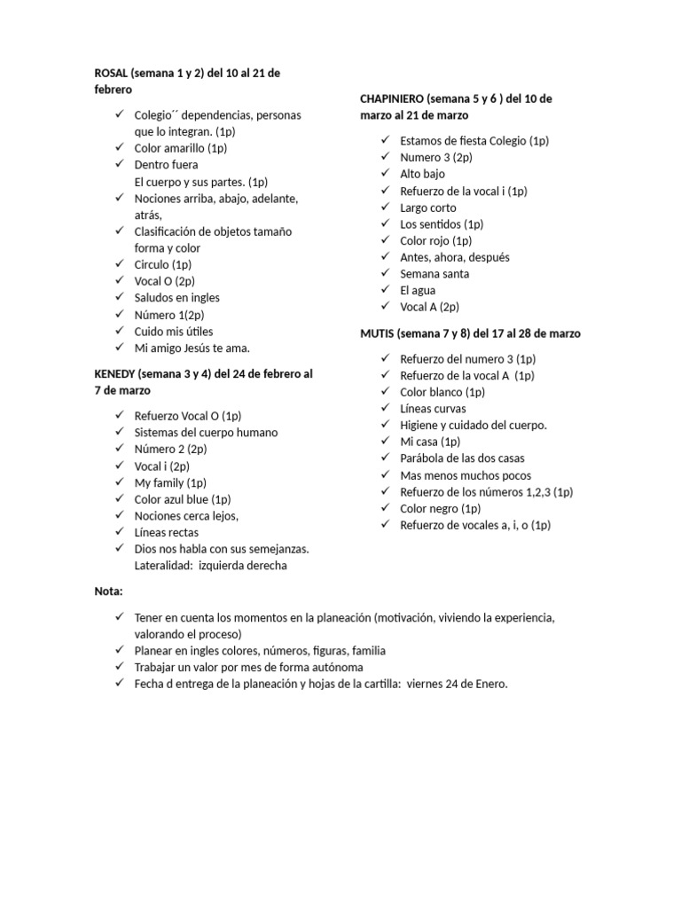 Temas 1 Trimestre | PDF | Color