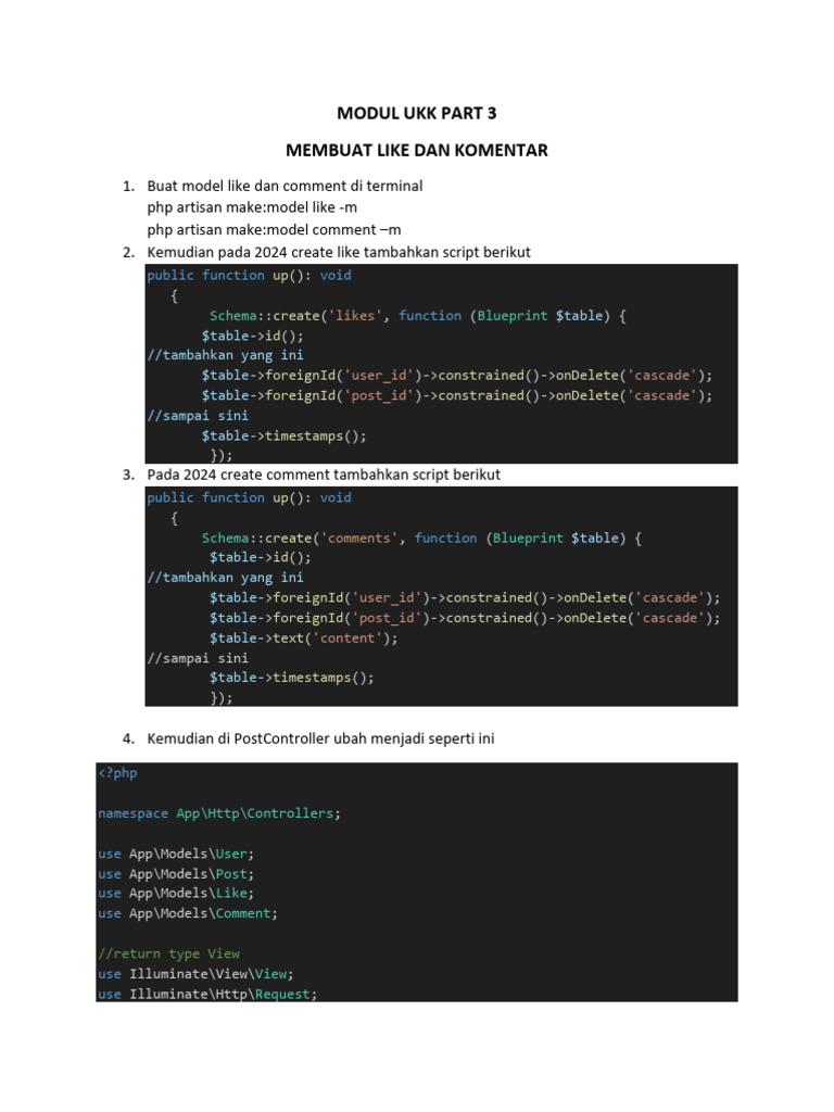 Modul Belajar Laravel Part 3 | PDF | Computing | Software