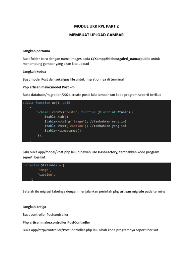 Modul Belajar Laravel Part 2 | PDF