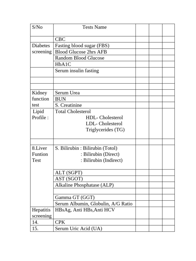 medical check up | PDF