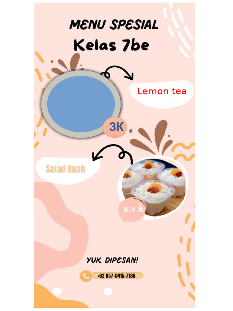 Poster Bazar Kelas 7b | PDF