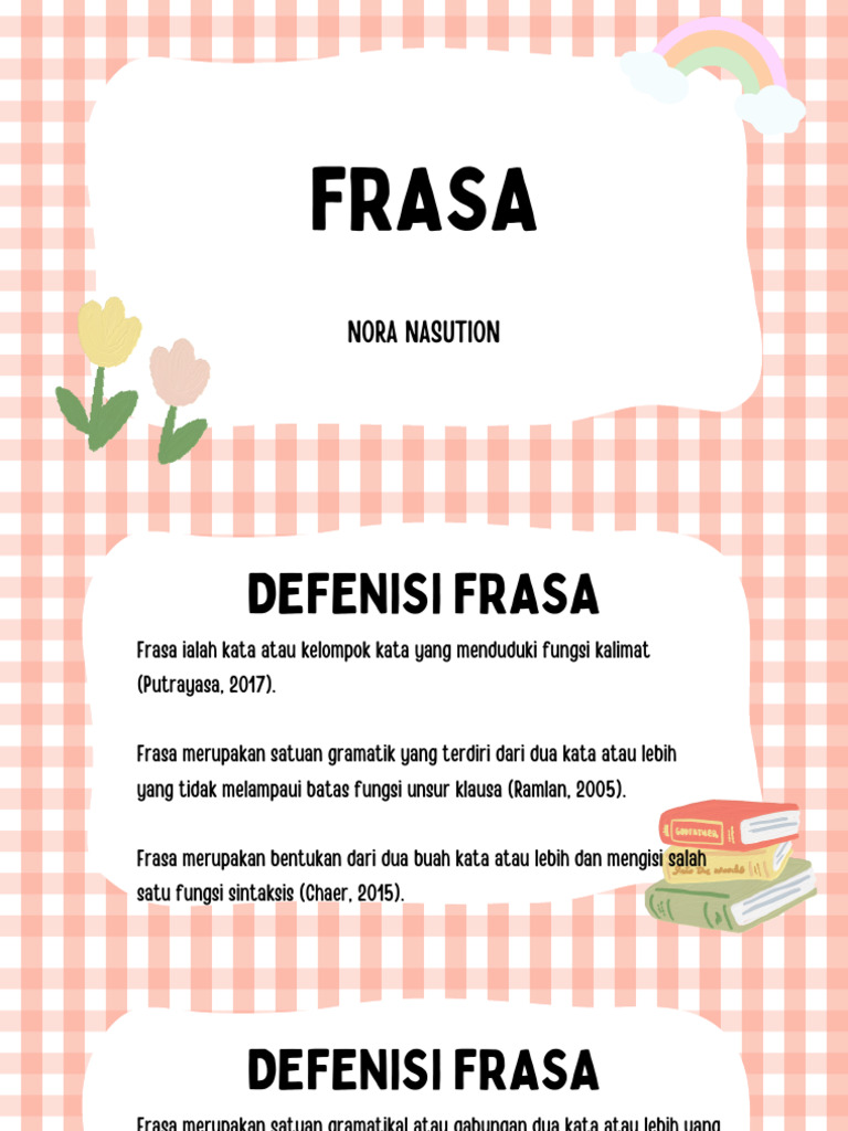 Definisi dan Jenis Frasa dalam Bahasa | PDF