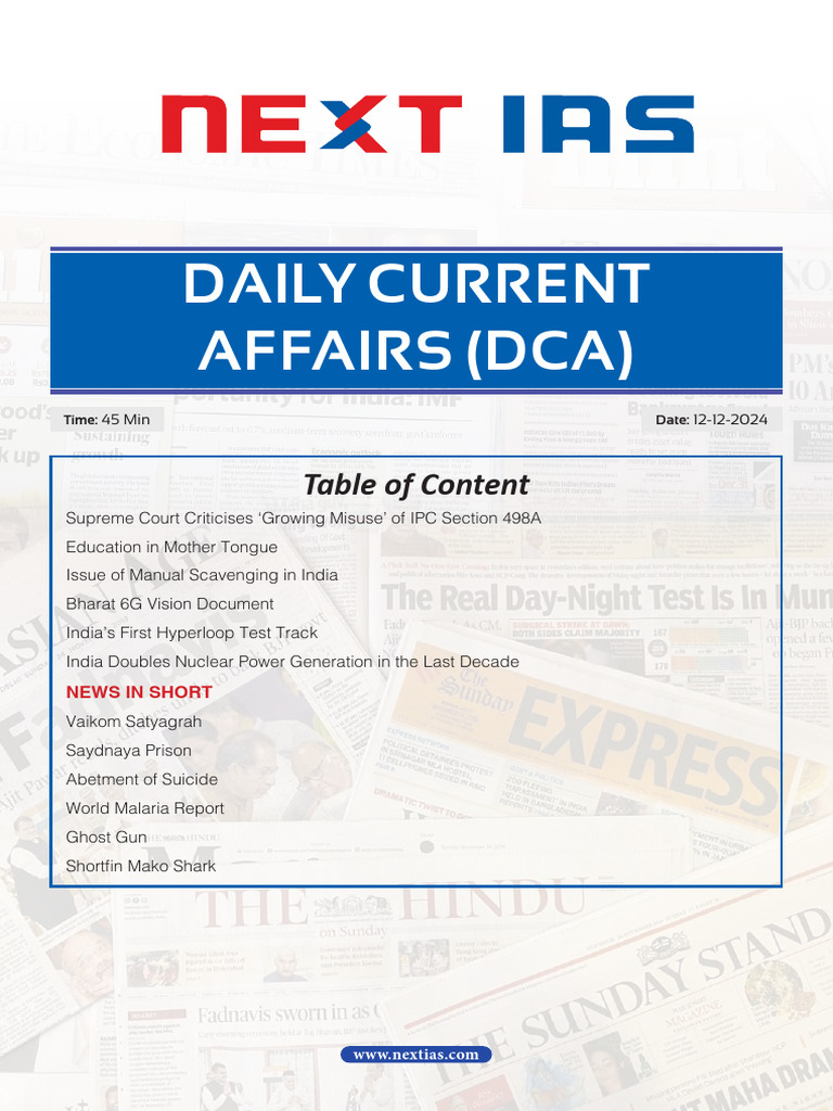 DCA_12-12-2024 | PDF | Domestic Violence | Nuclear Power