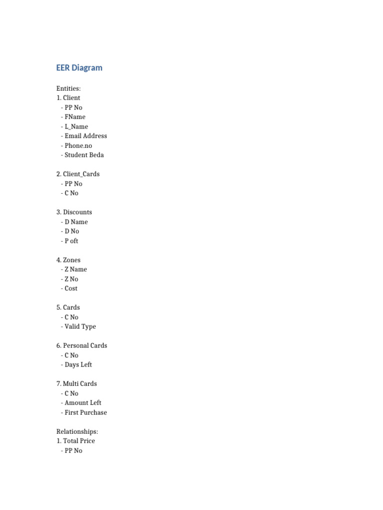 EER Diagram | PDF